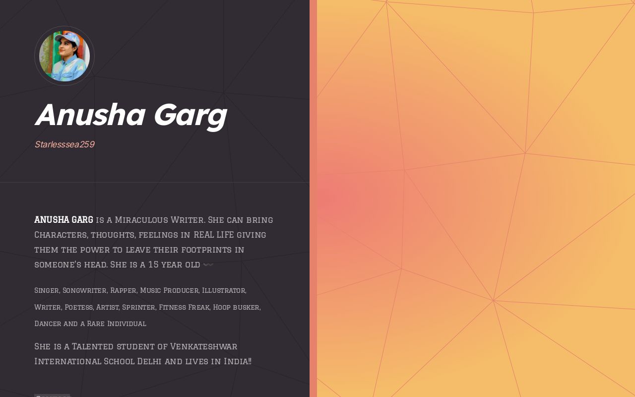 ⭐ANUSHA GARG